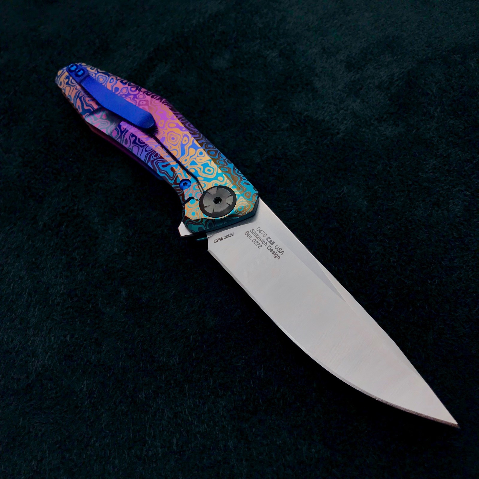 Zero Tolerance ZT 0470 Folder ZT0470 20CV Steel w/ Carbon Fiber w ...