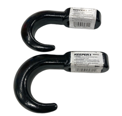 2 Pack Keeper 05611, Black Forged Steel Tow Hooks New | eBay