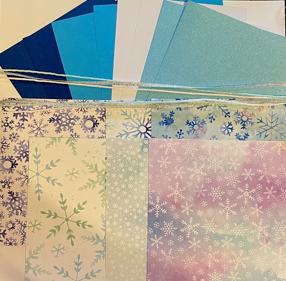 Stampin' Up! SNOWFLAKE SPLENDOR DSP Card KIT Sheets 6X6 CARDSTOCK ...