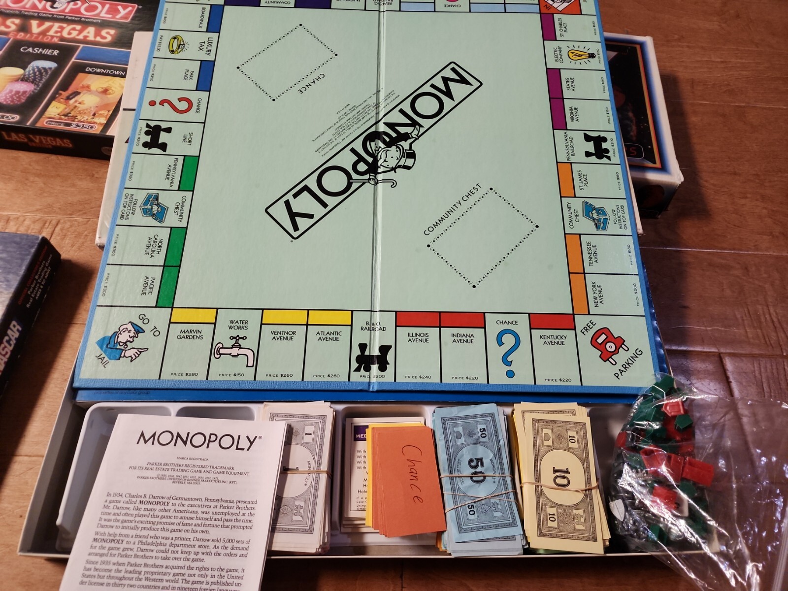 Monopoly board game Lot Las Vegas, Nascar, regular, SEALED Nintendo ...