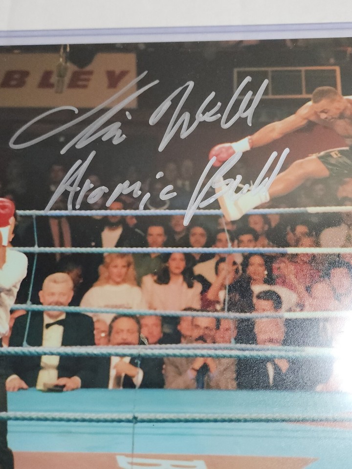 OLIVER MCCALL SIGNED BOXING IN RING 8X10 PHOTO ATOMIC BULL SCHWARTZ COA ...