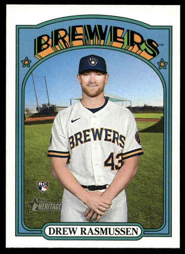 2021 Topps Heritage #704 Drew Rasmussen SP Milwaukee Brewers | eBay