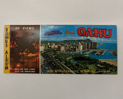 Vintage 1960s Oahu Souvenir Postcard Booklet Set of 10 Postcards UNUSED ...