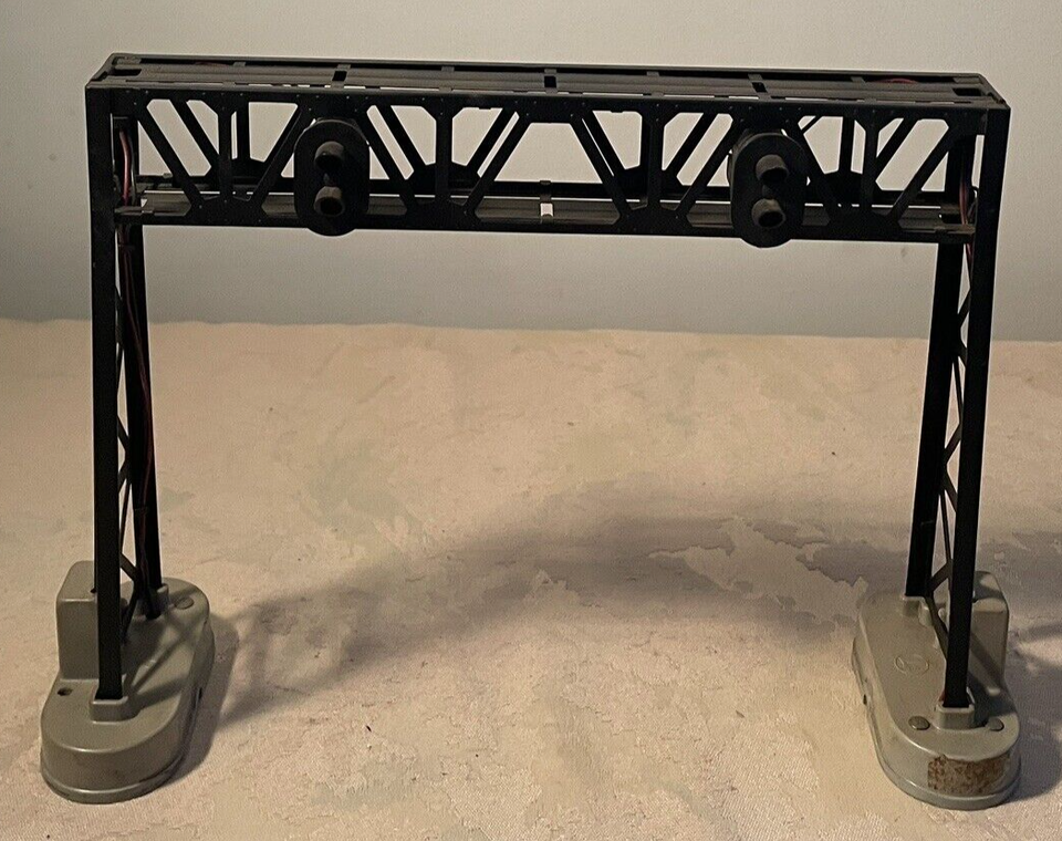 VINTAGE POSTWAR LIONEL 450 OPERATING DOUBLE SIGNAL BRIDGE with BOX ...