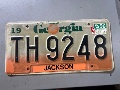 Vintage Georgia Jackson Co. License Plate | eBay