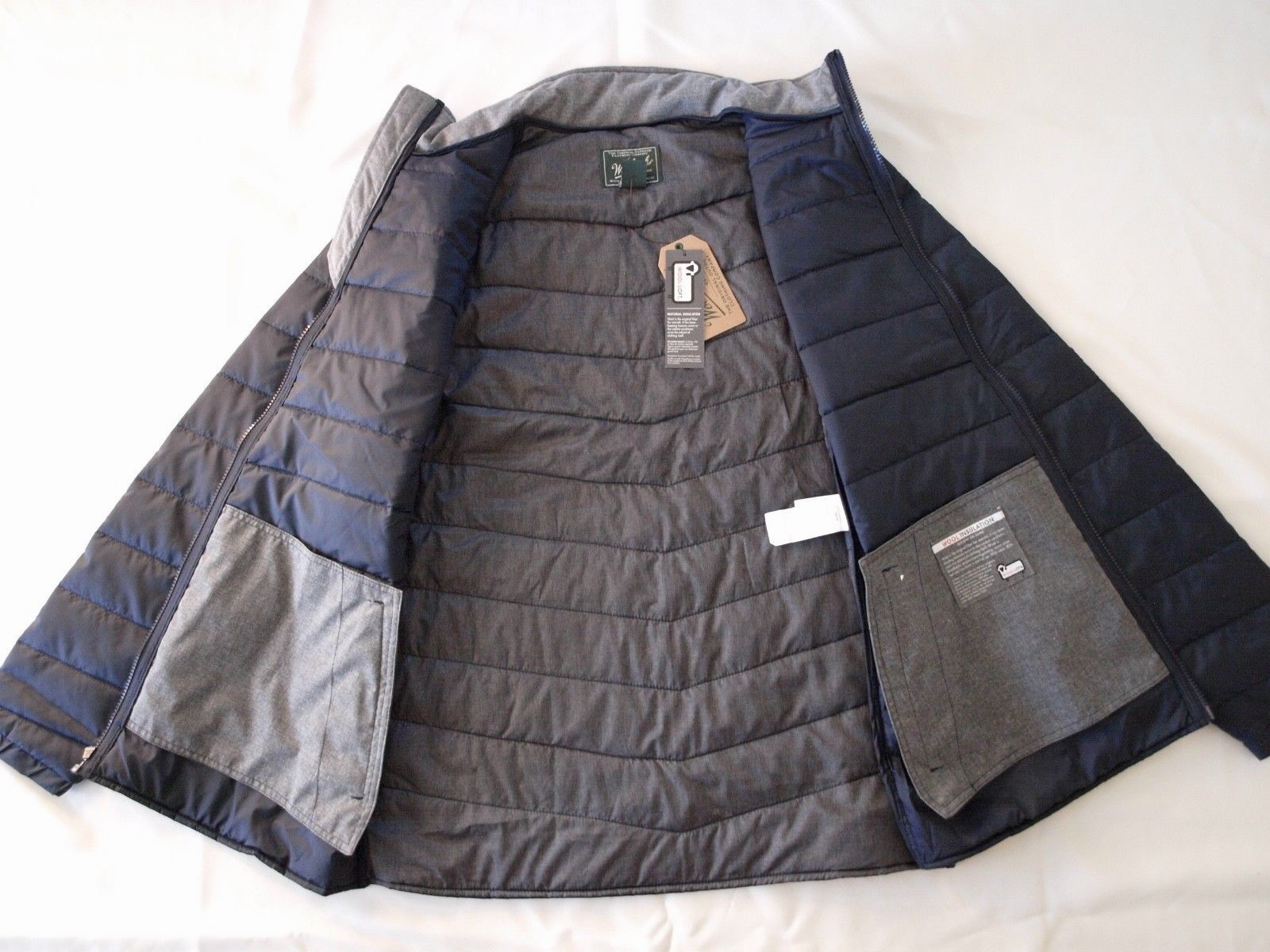 Woolrich Men's $175 Wool Loft Insulated Jacket Navy size L New | eBay