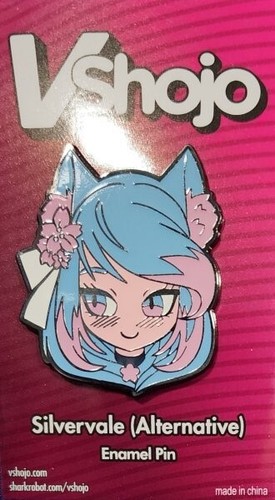 VShojo Silvervale Alt. Pastel Ver. Enamel Pin Official Licensed Product ...