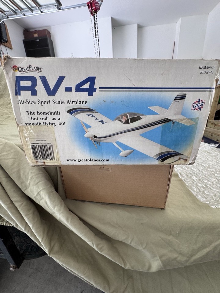 Vintage Great Planes RV-4 Model Airplane Kit NEW in Open Box | eBay