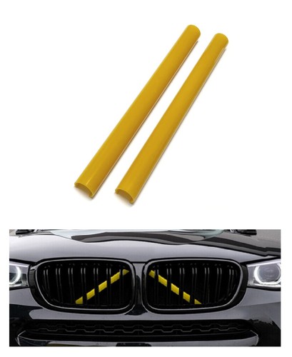 Yellow Front Grille V Bar Decoration Cover Trims Stripes For BMW X3 X4 ...