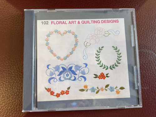 Janome Memory Craft memory card 102 Floral Art & Quilting Designs | eBay UK