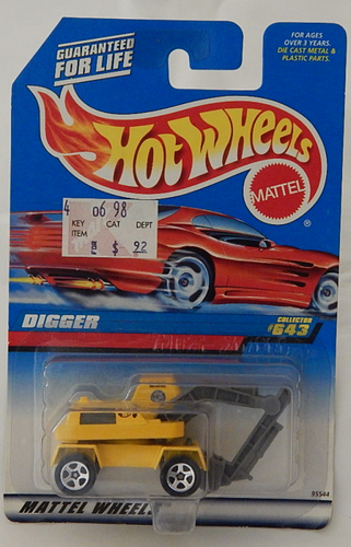 Digger Construction Corgi Casting Hot Wheels 1998-643 Retired 1997 | eBay