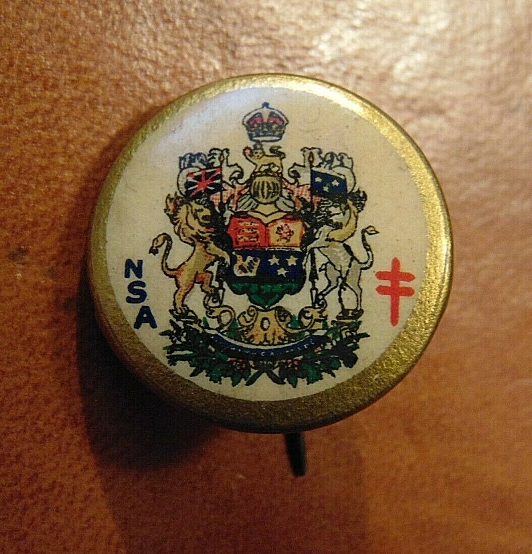 RARE KC WW2 era NSA CANADA National Service Alliance Red Cross pin | eBay