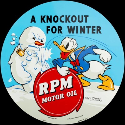 Chevron RPM Motor Oil NEW Sign: 40" Dia Round USA STEEL TWO-SIDED | eBay