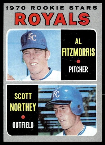 1970 Topps Baseball #241 Royals Rookie Stars: Al Fitzmorris & Scott ...