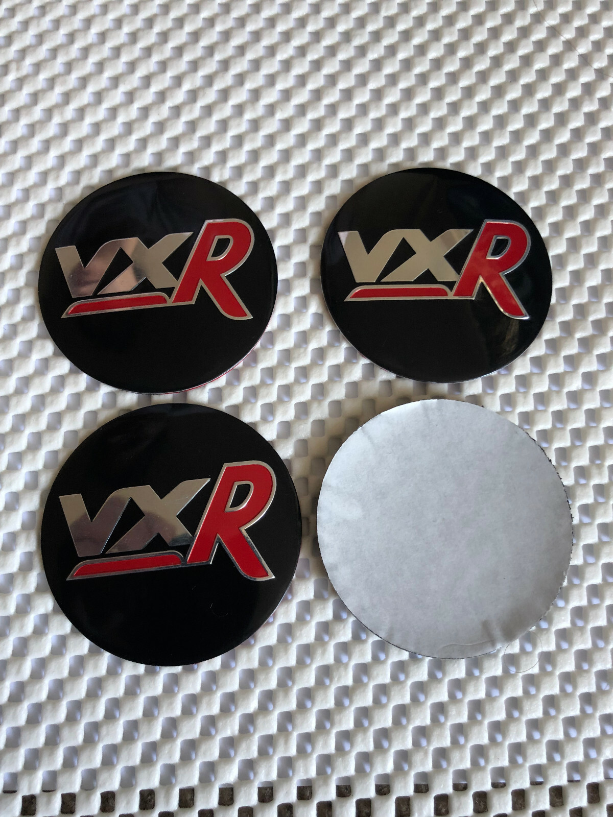4x Stickers Caps 56mm For Vauxhall VXR Wheel Cap Centre Emblem Sticker ...