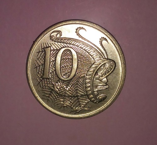 1984 Australian 10 Cent Lyre Bird Coin , Elizabeth II, Extra Choice ...
