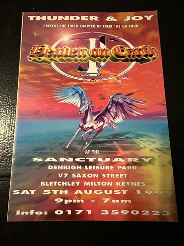 Rave Flyers Thunder N Joy Tour 95 Heaven On Earth | eBay