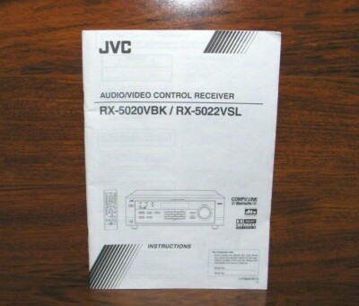 JVC (RX-5020VBK / RX-5022VSL) Audio / Video Control Receiver ...