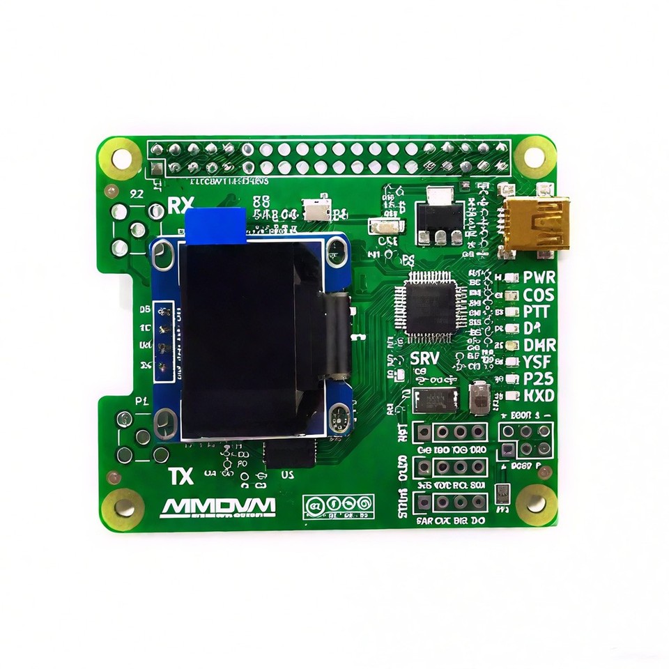 MMDVM_HS_Dual_Hat Duplex MMDVM Hotspot P25 DMR YSF NXDN Pi Revision 1.3 ...