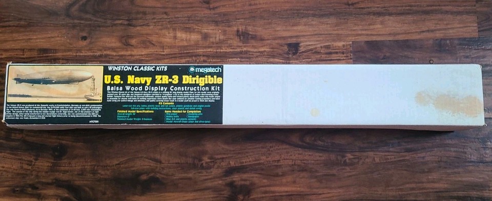 Megatech 1/219 US Navy ZR-3 USS Los Angeles 36" Long Wooden Kit, Sealed ...