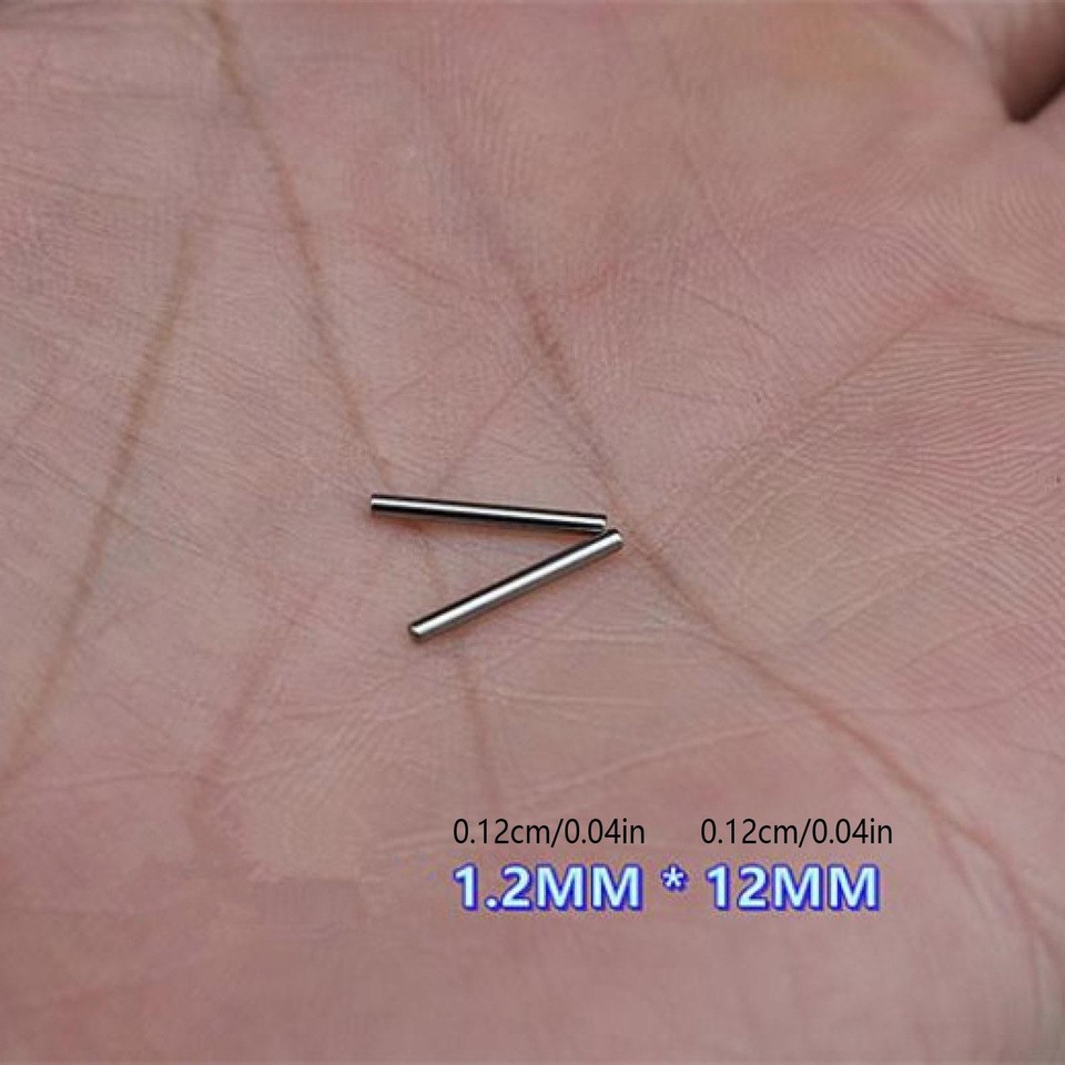 20PCS 12*1.2mm Steel Axle Toy Model Car Transmission Gearbox Connecting ...