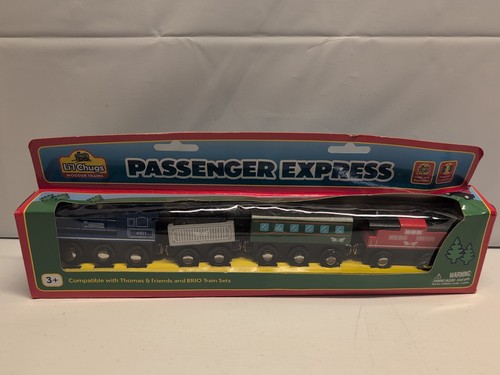 Lil Chugs - Wooden Passenger Express Train Set 4pc WowToyz Box Damage ...