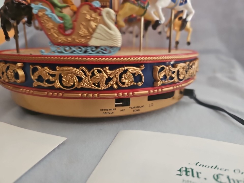 1999 Mr Christmas The Carousel Millennium Edition Gold Label NO ADAPTER ...