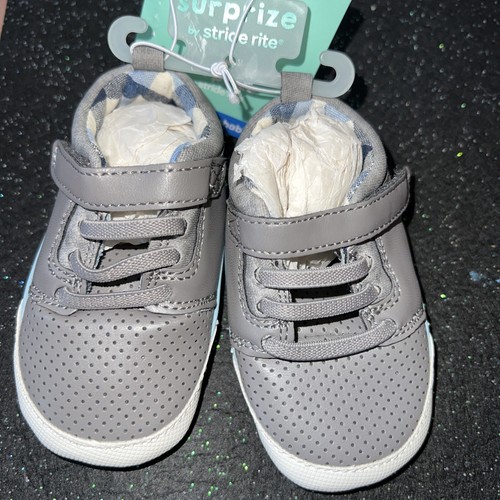 Surprize by Stride Rite Toddler Boys 6-12M (Stage 1,prewalker) Gray ...