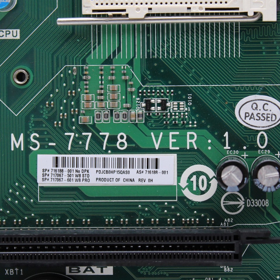 for HP Jasmine MS-7778 Ver:1.0 AMD Motherboard FM2 716188-001 Fully ...
