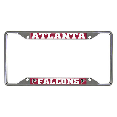 New NFL Atlanta Falcons Car Truck Chrome Metal License Plate Frame | eBay