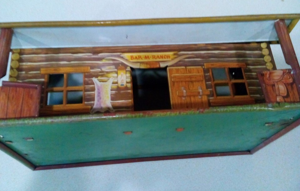 MARX ROY ROGERS BAR M RANCH TIN CABIN | eBay