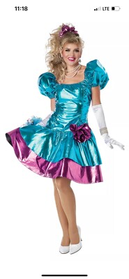 Punk Rock 80's Prom Party Girl Dress Adult Costume | eBay