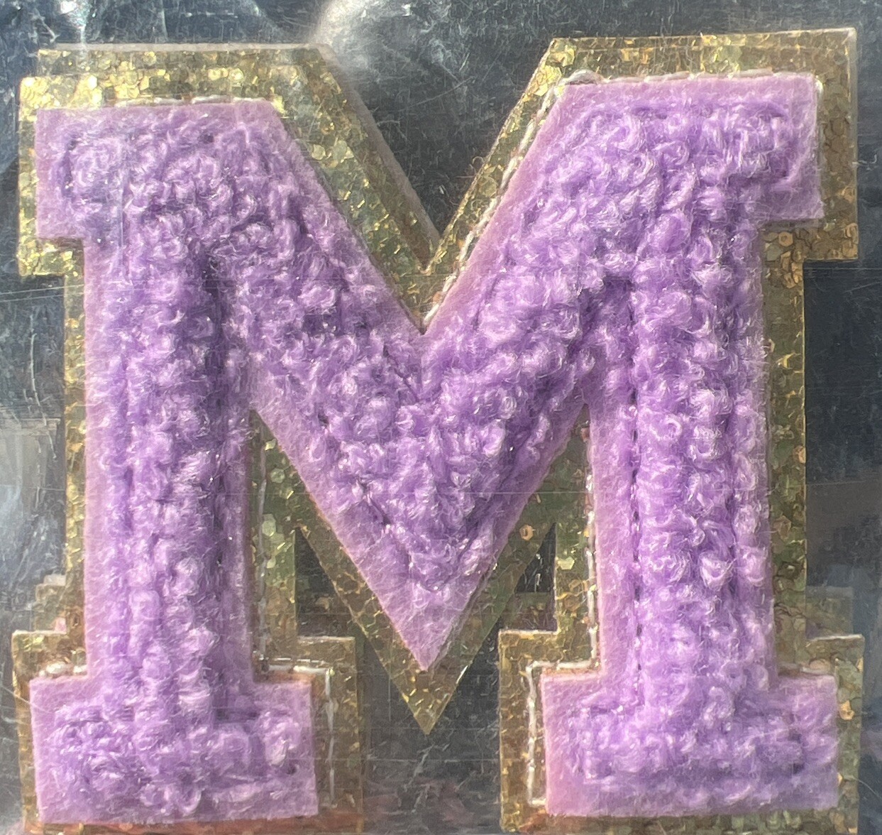 Purple 2" Letter "M" Embroidered Iron on Patch Alphabet 3 Pieces | eBay