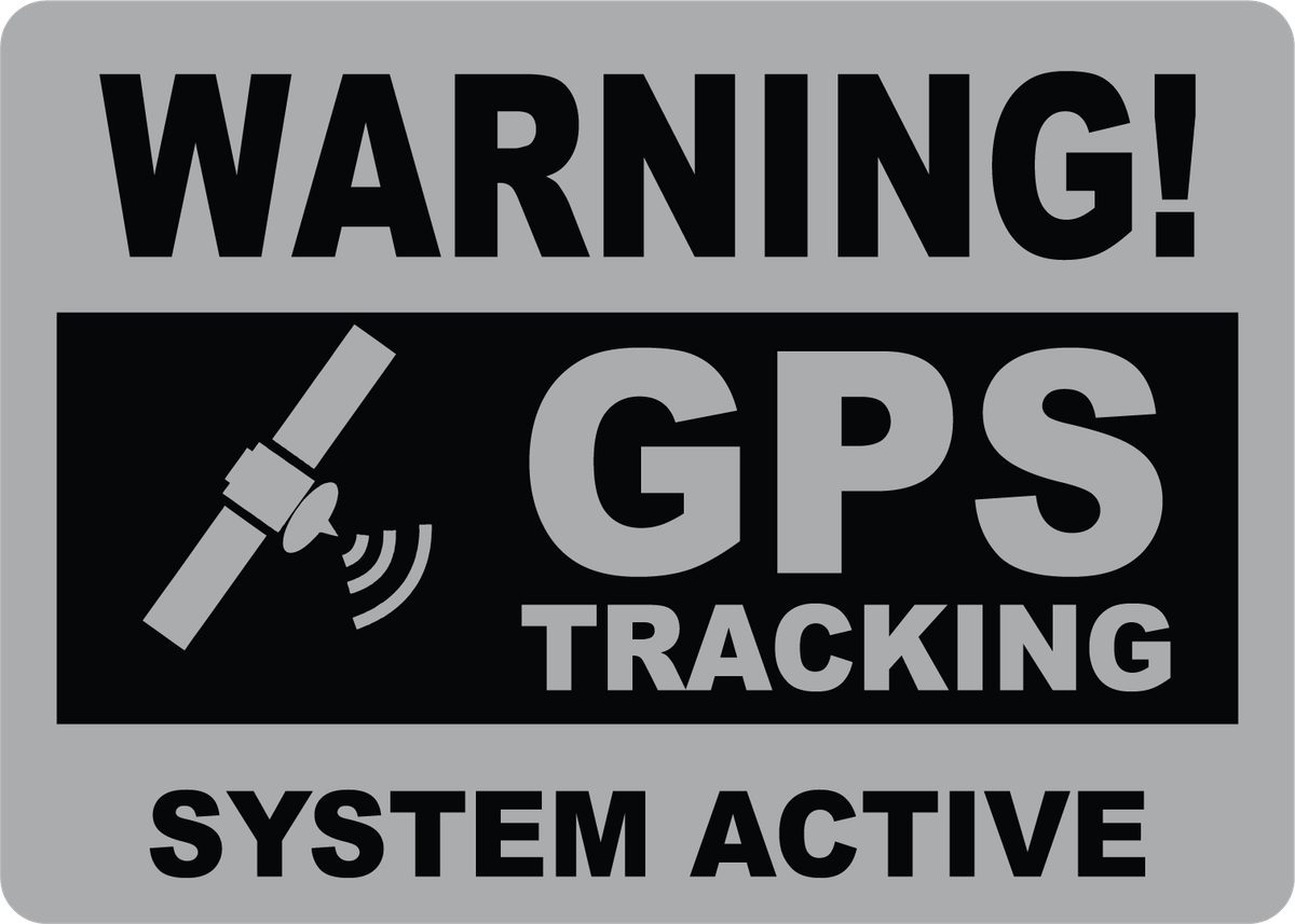Tracker Pad Gps Sticker Protect Gps Tracking Reflective Vinyl Warning ...