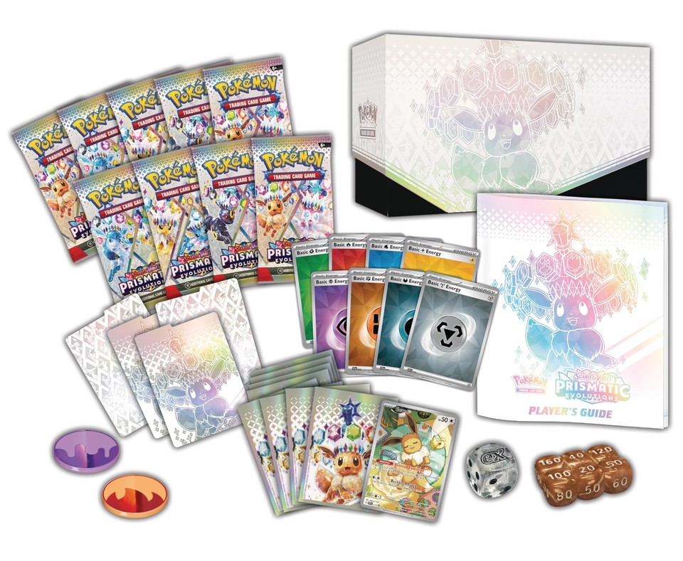 Prismatic Evolutions Elite Trainer Box Pokemon Sealed ETB | eBay