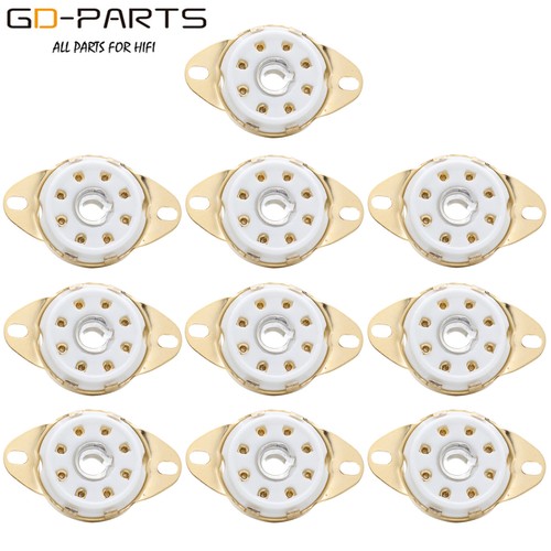 Gold Plated 8pin Loctal Vacuum Tube Socket Fr 5B524 C3G 5B255M 7N7 ...