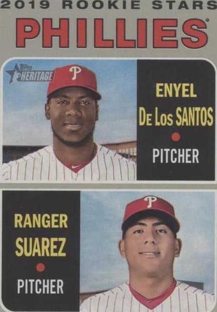 2019 Topps Heritage - Rookie Stars #56 Ranger Suarez, Enyel de los ...