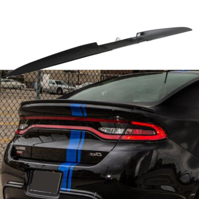 Gloss Black Duckbill Rear Trunk Lid Spoiler Wing Lip Sticker Trim For ...