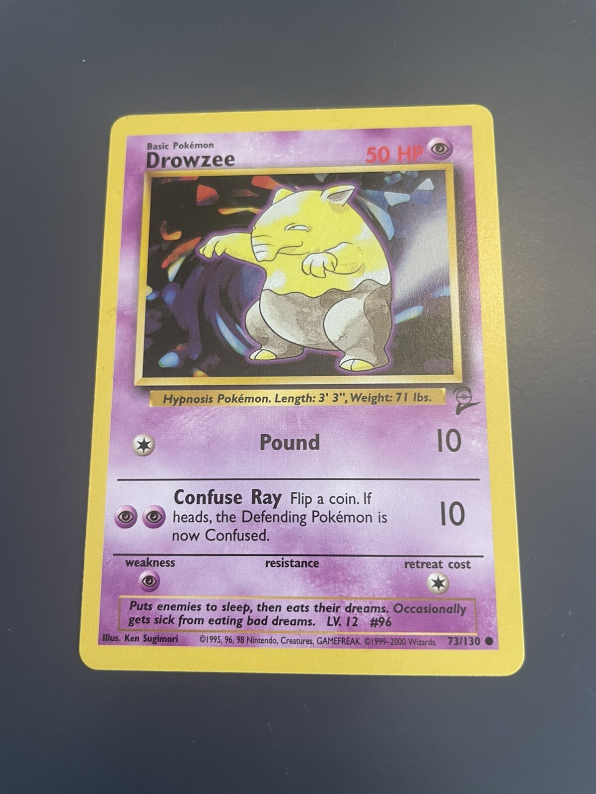 Pokémon TCG Drowzee Base Set 2 73/130 Regular Unlimited Common | eBay