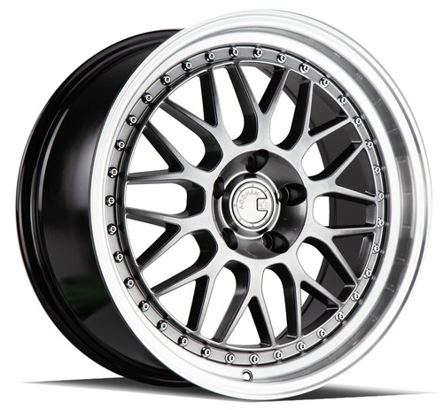 Aodhan AH02 AH2 18x8.5 5x114.3 35 Hyper Black Wheel 18" inch Alloy Rim ...