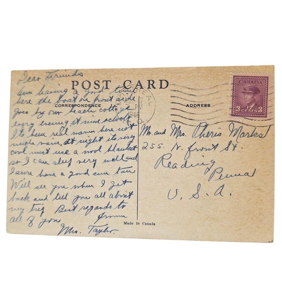 Postcard Montreal From St Helen's Island Montreal Quebec Canada White ...