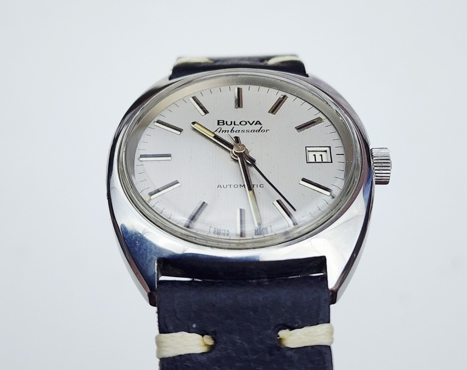 Men's SWISS Vintage 1973 AUTOMATIC Watch BULOVA "Ambassador" Cal ...