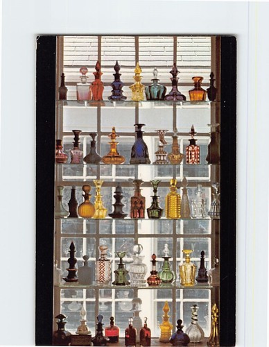 Postcard Display of Glass Sandwich Glass Museum Cape Cod Massachusetts ...