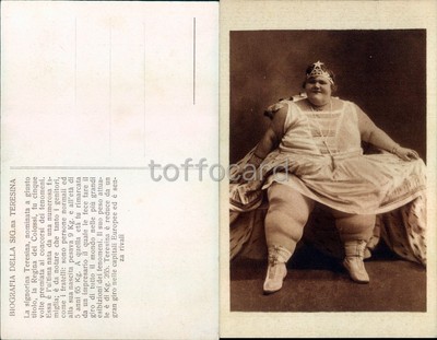 CIRCUS PERFORMER-SIDESHOW-GIANT GEANT TERESINA ITALY-C35-148 | eBay