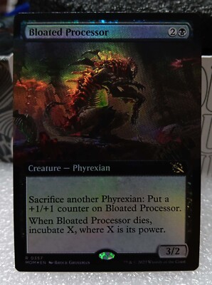 MTG Bloated Processor Foil Borderless 0357 March Of The Machine MTG ...