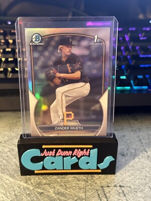 Zander Mueth 2023 Bowman Draft 1st Chrome Prospect Refractor | eBay