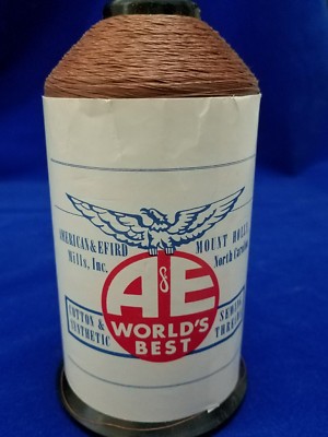 CONE/Vtg/USA/RUST45205 A&E AMERICAN&EFIRD COTTON&SYNTHETIC GLAZE THREAD ...