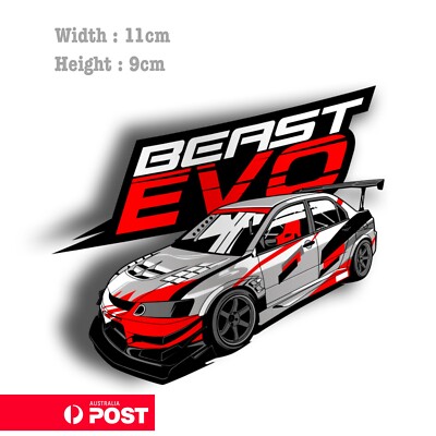 Mitsubishi EVO VOLTEX Vinyl Sticker | eBay Australia
