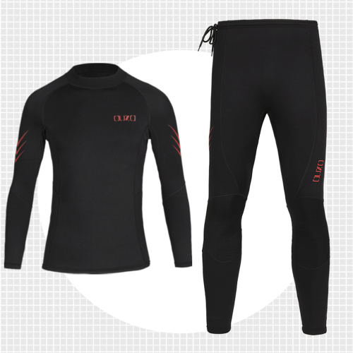 1.5MM Neoprene Diving Suit Men's Split Long Sleeve Top Diving Surfing ...