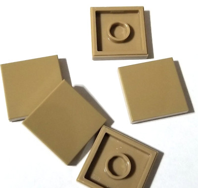 LEGO 5X 2x2 Tile Dark Tan Smooth Finishing Plate Part 3068 LOT OF 5 | eBay